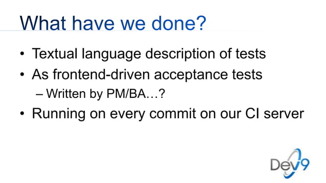 Automated Testing with Cucumber, PhantomJS and Selenium | PPT