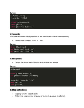 Master Cucumber cheat sheet for testing .pdf