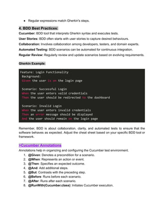 Master Cucumber cheat sheet for testing .pdf