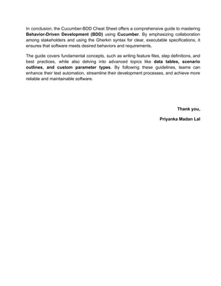 Master Cucumber cheat sheet for testing .pdf