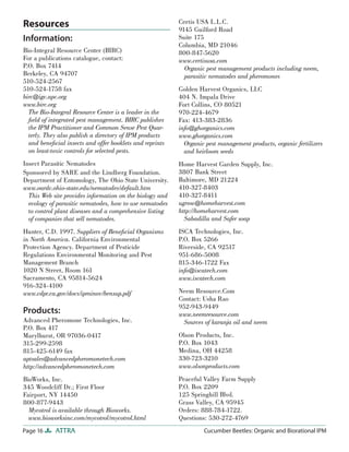 Cucumber Beetles: Organic and Biorational Integrated Pest Management | PDF