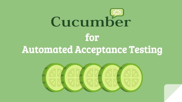 Cucumber for automated acceptance testing.pptx