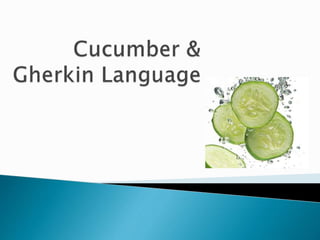Cucumber & gherkin language | PPSX