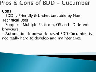 Cucumber & gherkin language | PPSX