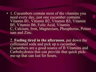 Cucumber is good | PPTX