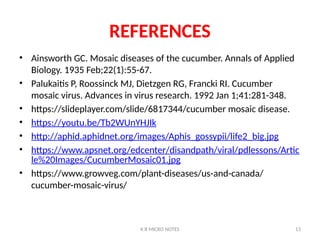 Cucumber Mosiac Virus K R. pptx | PPTX