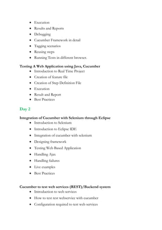 Cucumber outline | PDF