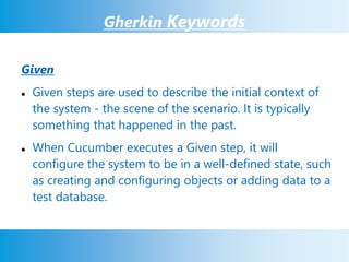 Cucumber presentation | PPT