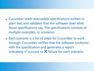 Cucumber presentation | PPT