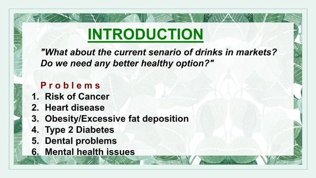 Cucumber RTS Drink | PPTX | Nutrition | Healthy Living