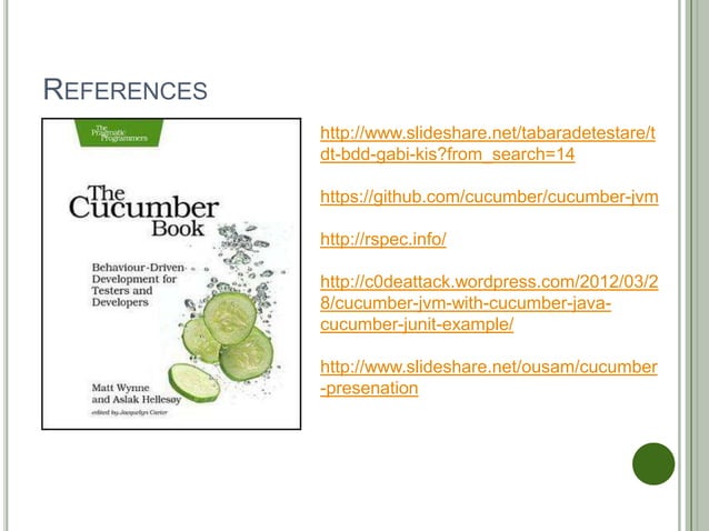 Cucumber BDD | PPTX