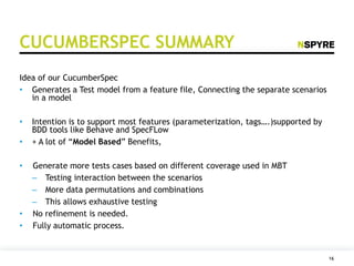Cucumber spec - a tool takes your bdd to the next level | PDF