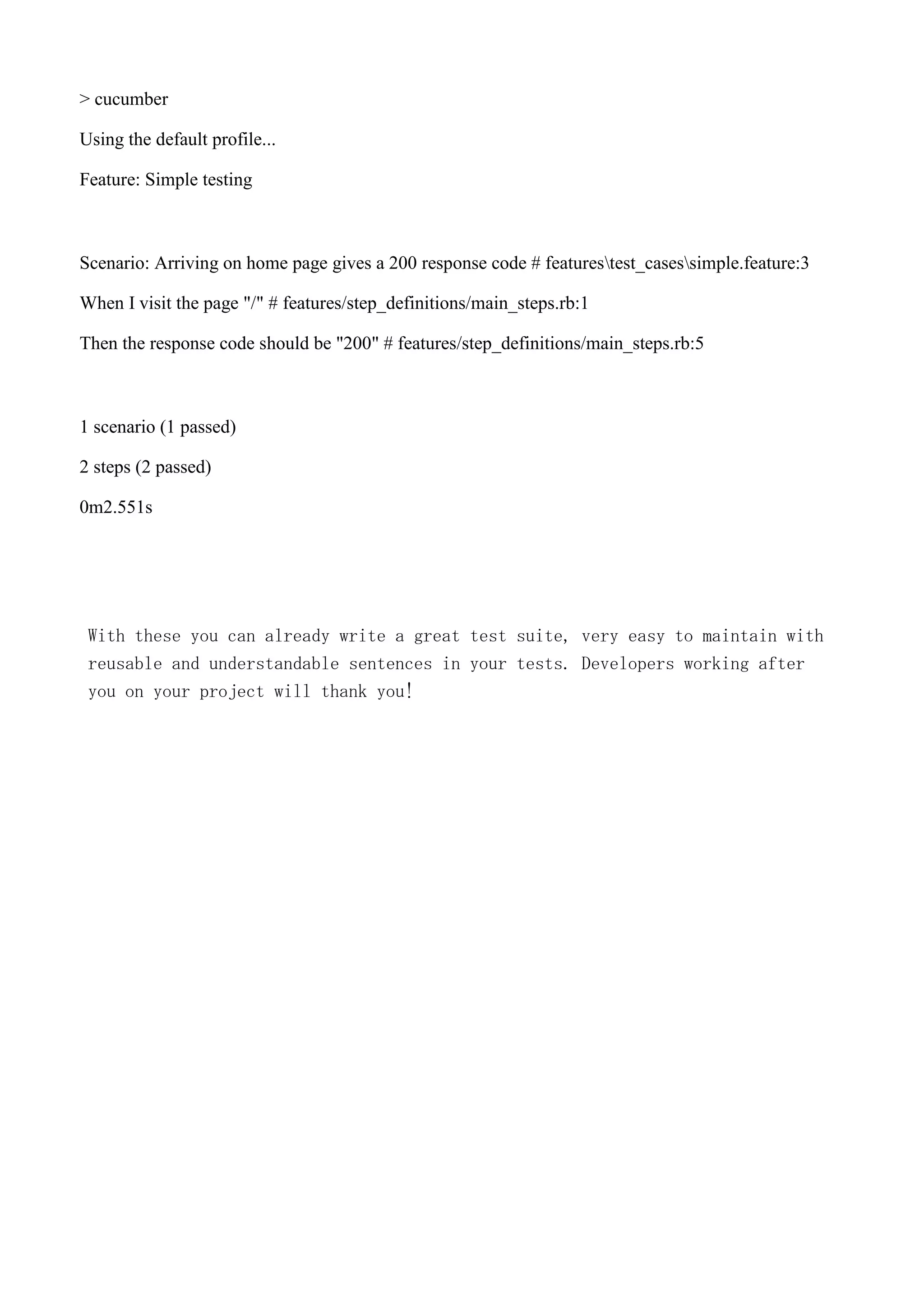 Cucumber testing | DOCX | Computer Software and Applications | Computing