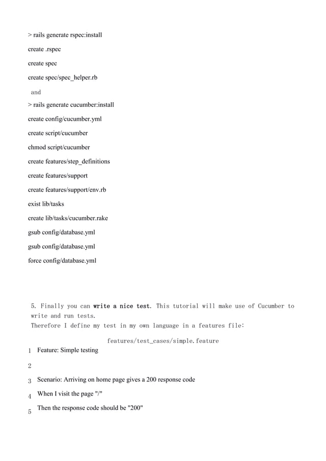 Cucumber testing | DOCX | Computer Software and Applications | Computing