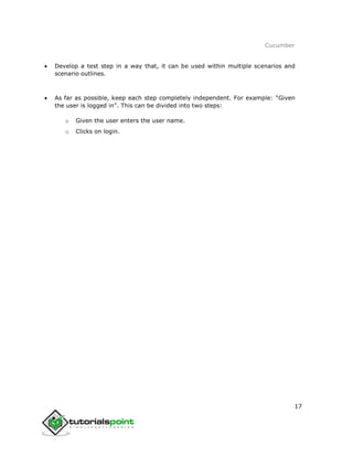 Cucumber tutorial | PDF