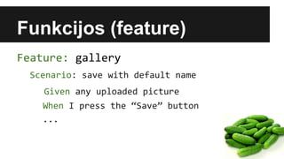 Cucumber @ VilniusPHP | PDF