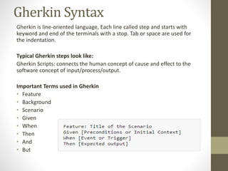 Cucumber With Selenium | PPTX | Programming Languages | Computing