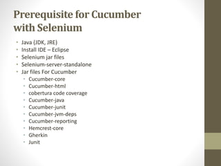 Cucumber With Selenium | PPTX