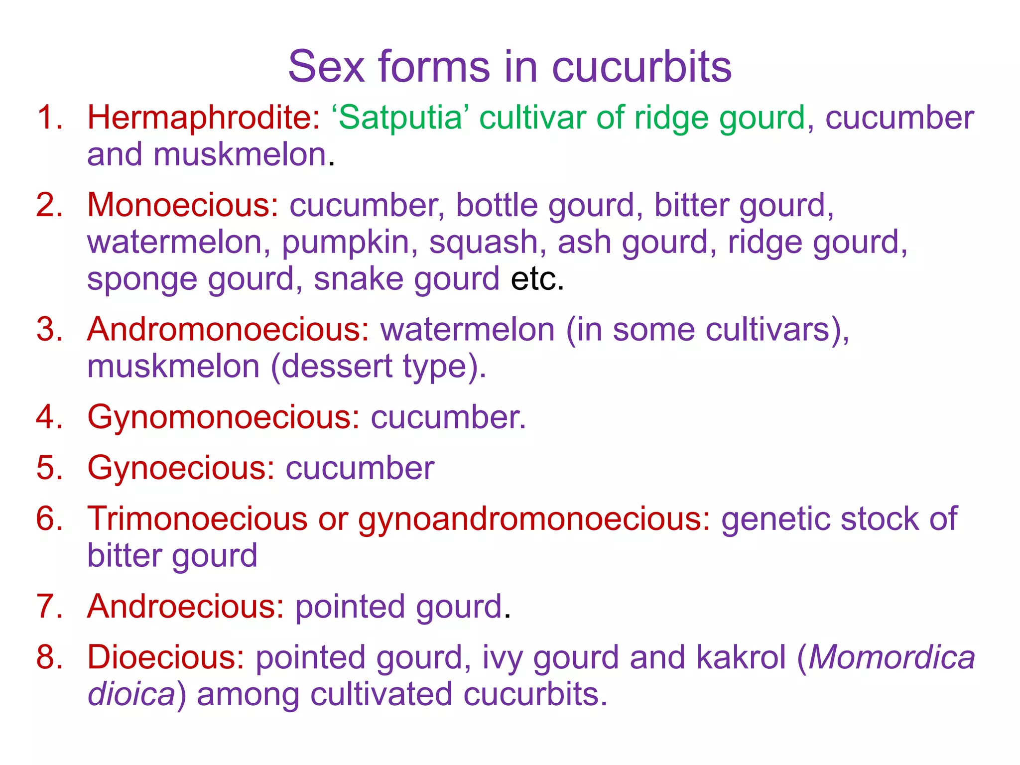 Cucurbitaceae | PPT