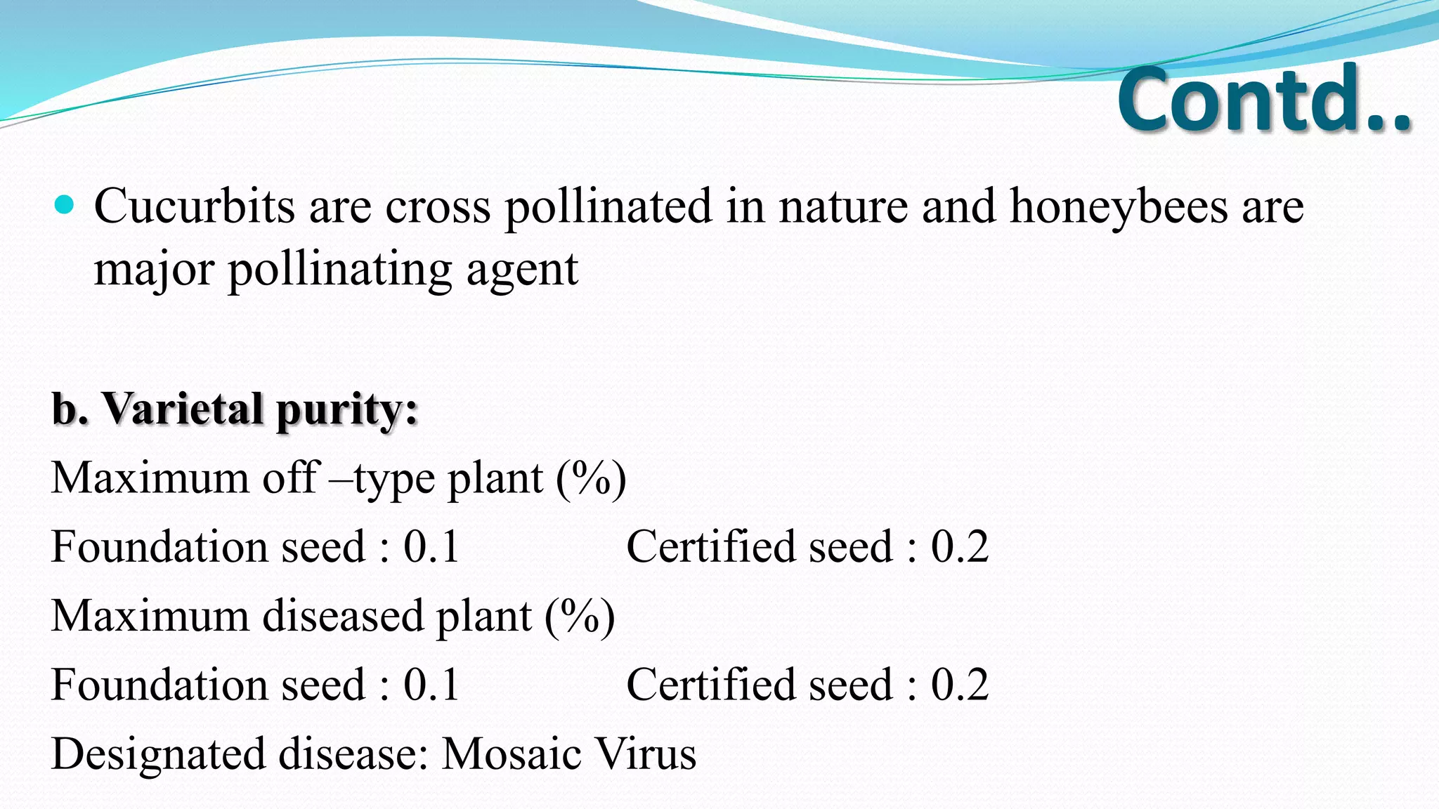 Cucurbits seed production | PPTX