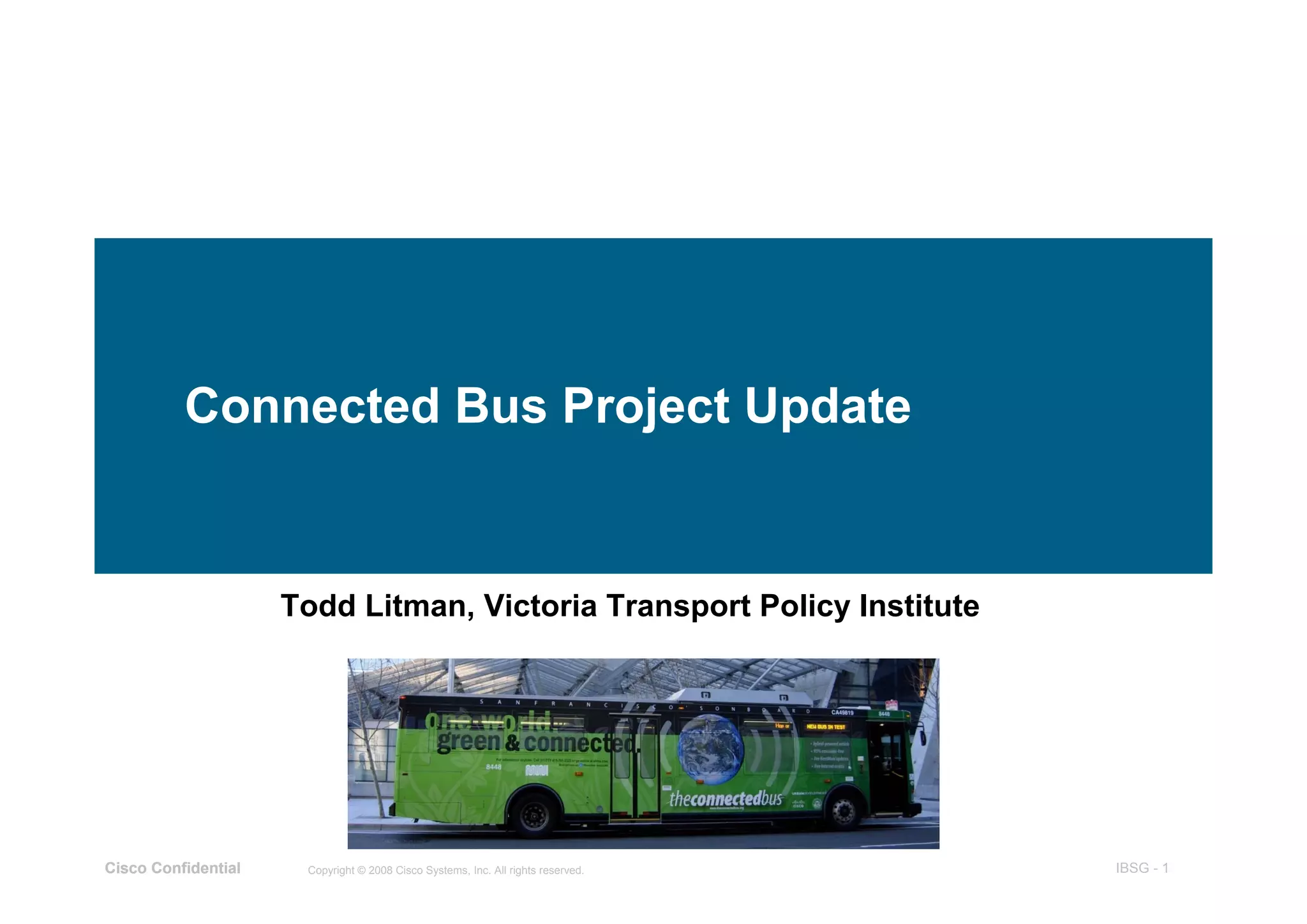 Todd Litman - Connected Bus | PDF | Rail Travel | Travel Type