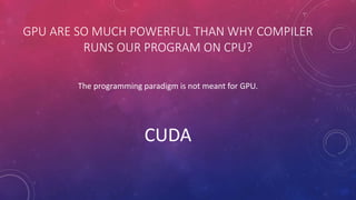 Cuda | PPT