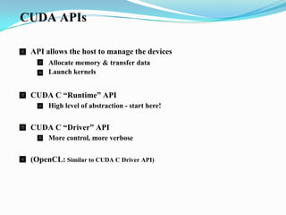 Cuda Architecture | PPTX