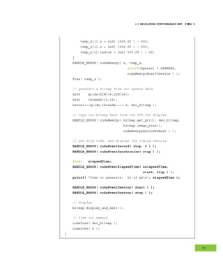 CUDA by Example : Constant Memory and Events : Notes | PDF