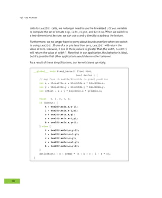 CUDA by Example : Texture Memory : Notes | PDF