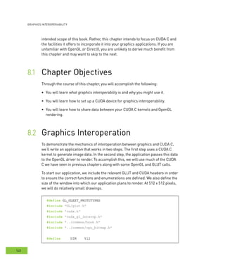 CUDA by Example : Graphics Interoperability : Notes | PDF | Operating ...