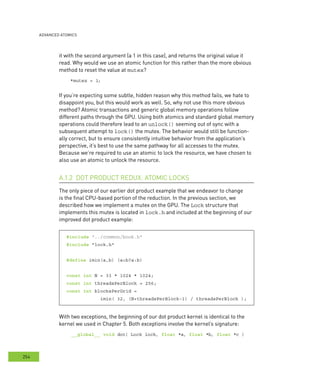 CUDA by Example : Advanced Atomics : Notes | PDF