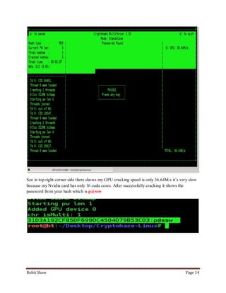 Cuda cracking | PDF