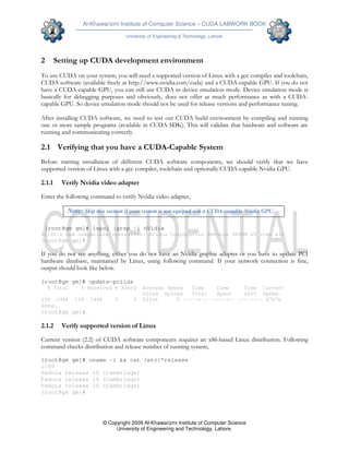 Cuda lab manual | PDF | Computer Software and Applications | Computing