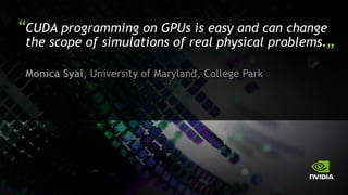 Changing the World with CUDA | PPTX | Computing | Technology & Computing
