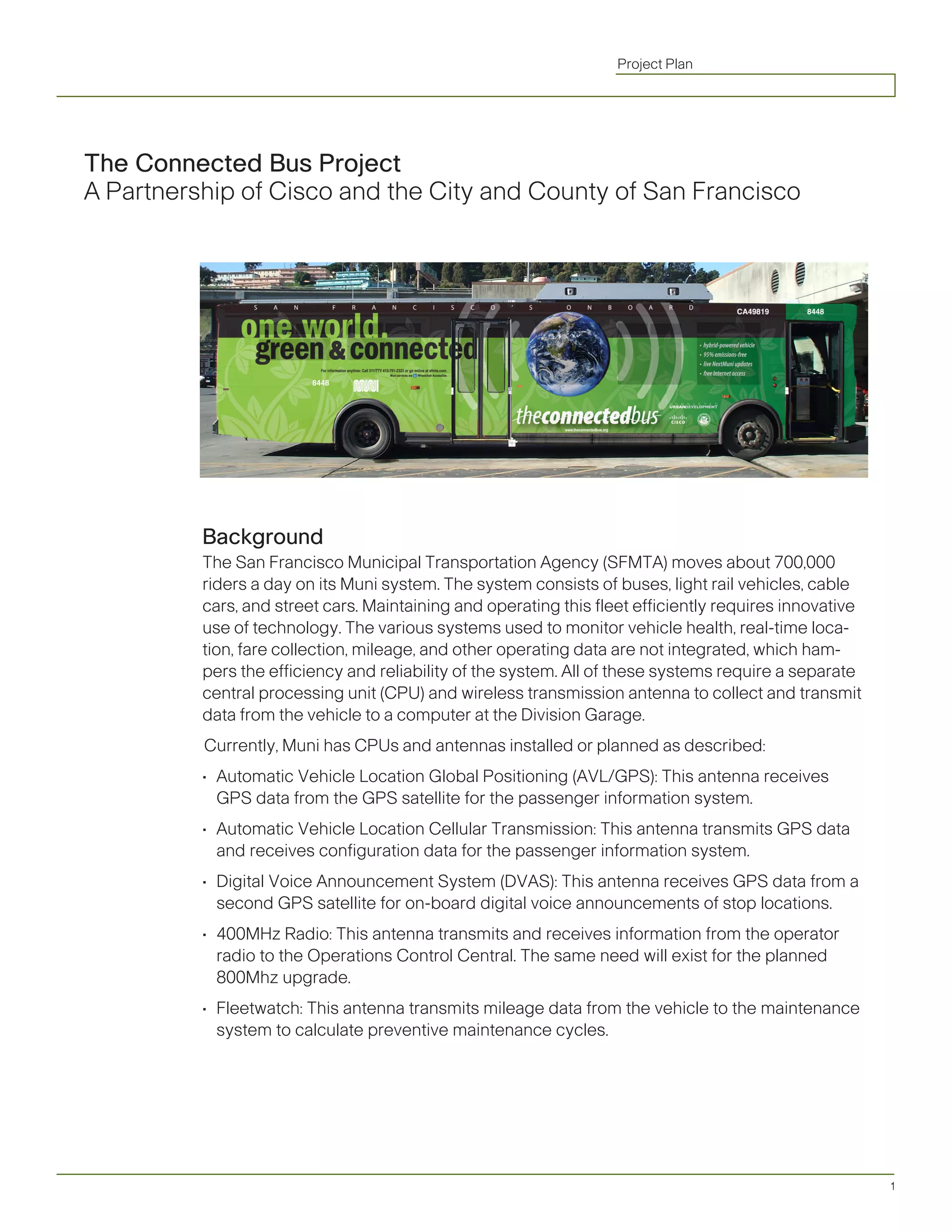 The Connected Bus - Project Plan | PPT