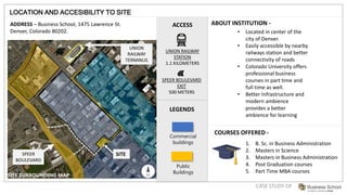 CASE STUDY OF CU DENVER BUSINESS SCHOOL | PPTX | Developmental Sites ...
