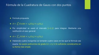 Cuadratura de gauss | PPSX