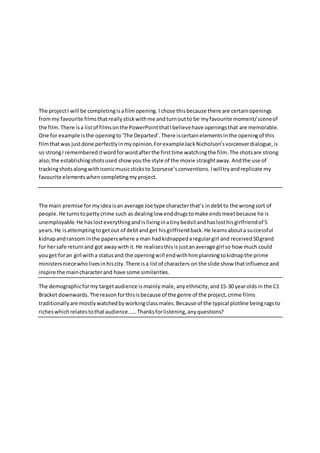Cue cards script | DOCX