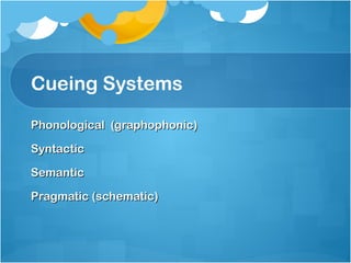 Cueing system | PPT