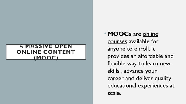 MOOC'S Presentation-technology MIL. pptx | PPTX