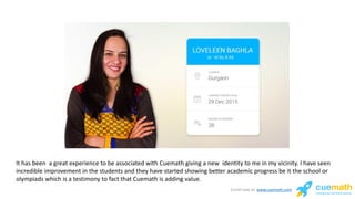 Cuemath Program | PDF