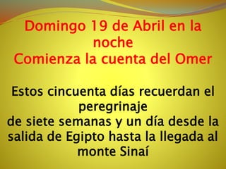 Cuenta del omer fiesta | PPT