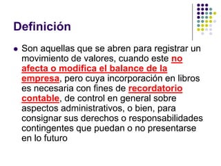 Cuentas de orden | PPTX