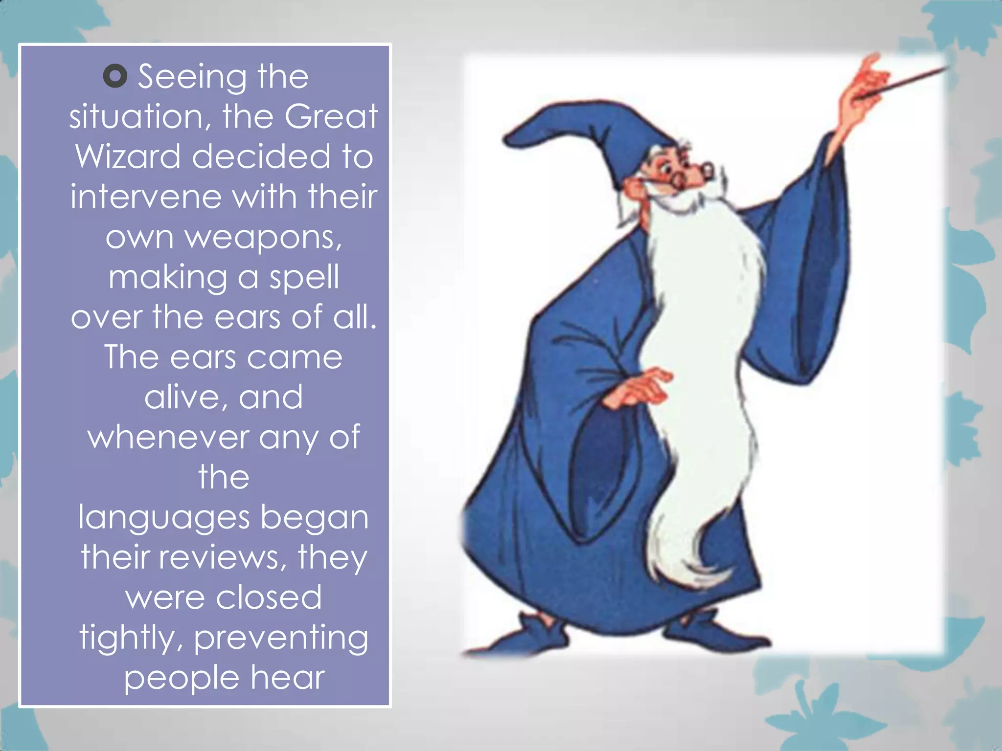 Cuento "The bad wizard" | PPT