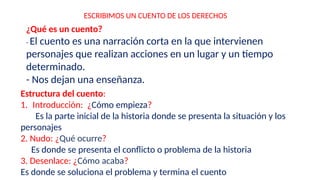 cuento. estructura, conectores para escribirpptx | PPTX