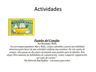 Cuento bunny cakes read for the record | PPTX
