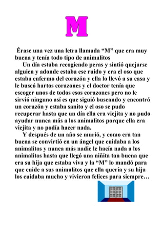 Cuento De La Letra M | PDF