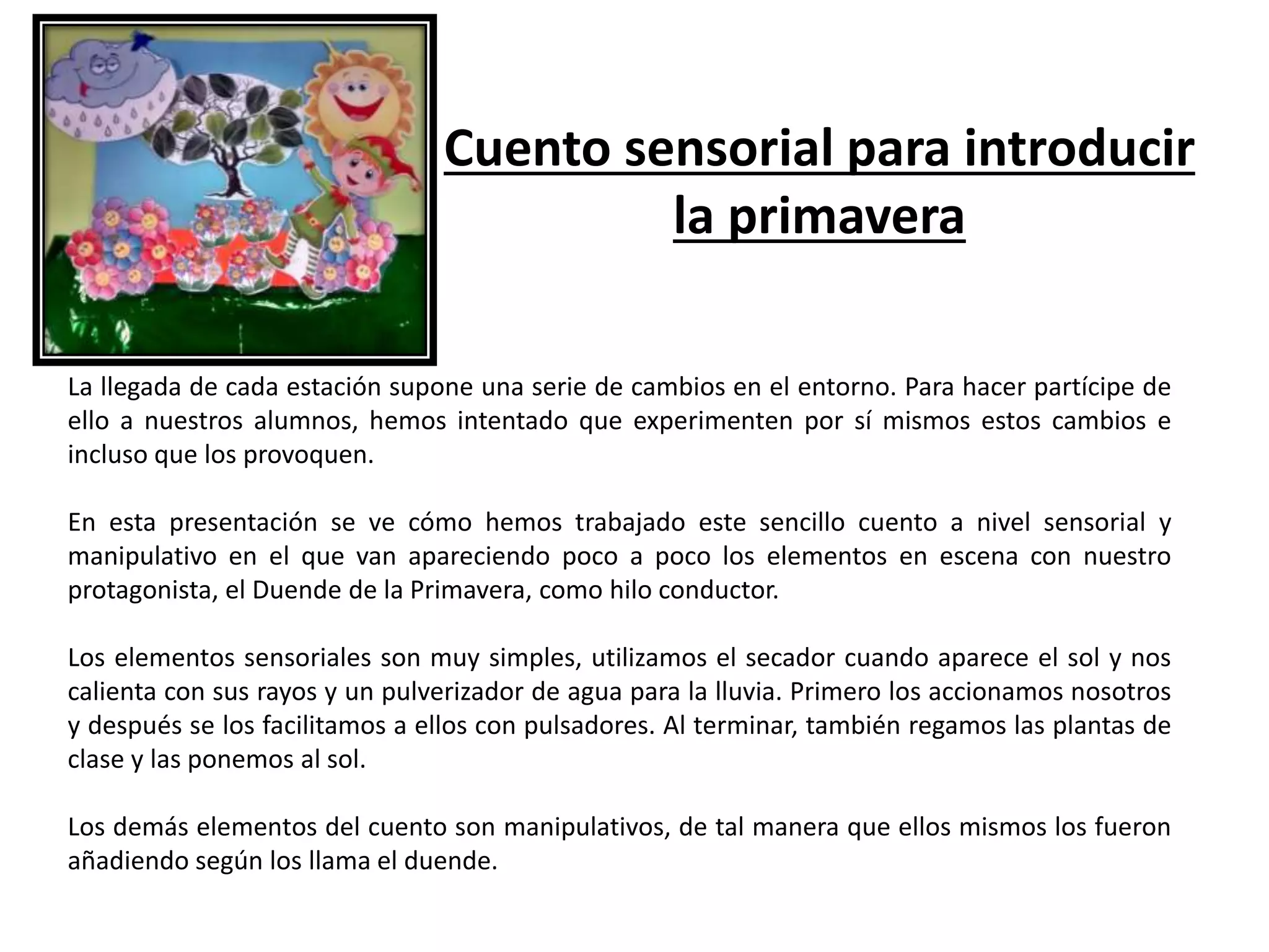 Cuento de la primavera | PPTX