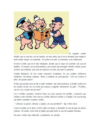 Cuento de los tres cerditos | DOCX