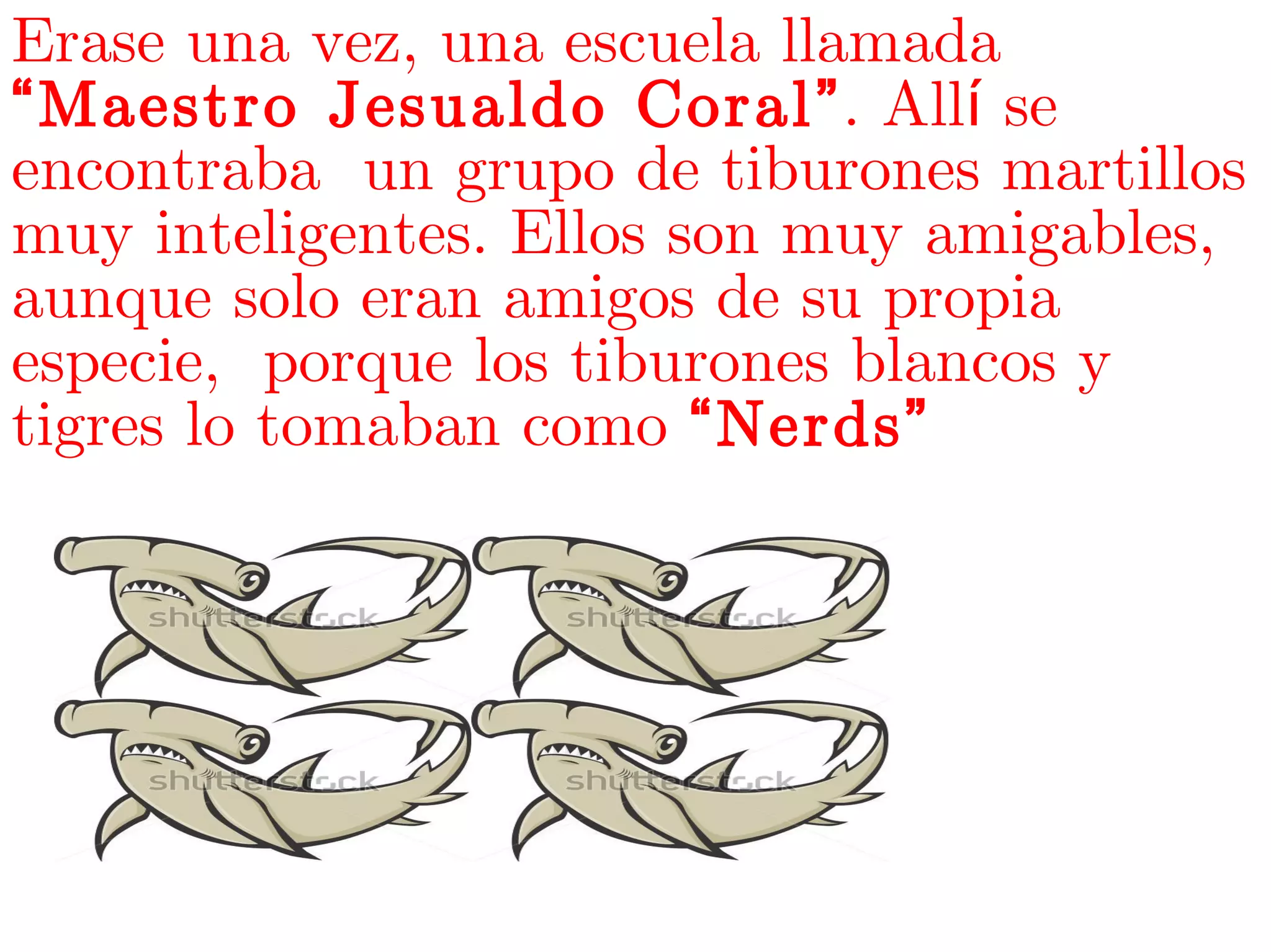 Cuento de tiburones joaquín | PPT